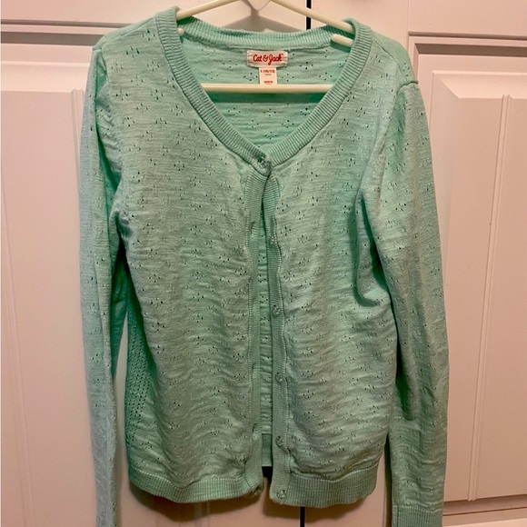 Cat & Jack | Shirts & Tops | Mint Green Lightweight Cardigan | Poshmark